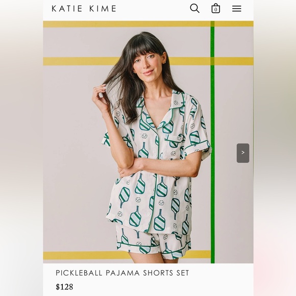 Katie Kime | Intimates & Sleepwear | Katie Kime Pickleball Pajama Short ...